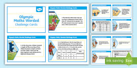 Olympic Themed Maths Activity Cards (Teacher-Made) - Twinkl