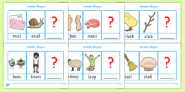 Rhyme Peg Matching Activity (teacher made)