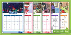 Calendario interactivo para el salón de clases - Twinkl