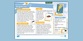 Todo Sobre Argentina para Niños - Twinkl