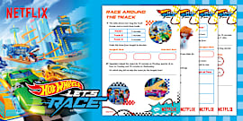 👉 Hot Wheels: Time Around the Track Activity Sheet