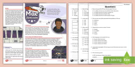 Mae Jemison Timeline Activity - KS1 - Science - Twinkl
