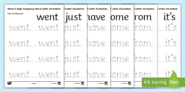 High Frequency Handwriting Pack 2 - Foundation Phase