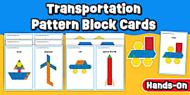 Ocean Pattern Block Challenge Cards