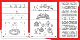 Christmas Doodles Mindfulness Doodling Activity