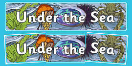 Sea Week Display Banner (teacher made) - Twinkl
