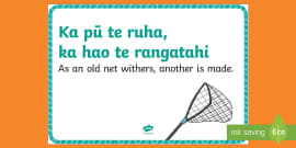 Whakatauki Ēhara tāku toa Display Poster - Te Reo Maori/English