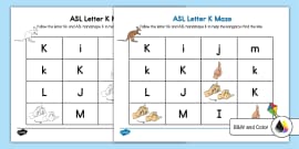 ASL Letter C Maze Activity (creat de profesori) - Twinkl