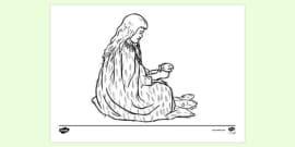 FREE! - Boy and Girl Cleaning Table Colouring Sheet - Twinkl