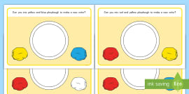 Mixing Colours Playdough Mats (teacher made) - Twinkl