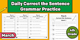 Fourth February Daily Correct the Sentence Grammar Practice
