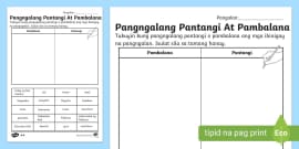 Pangngalang Pantangi at Pambalana | Grade 1 | Twinkl