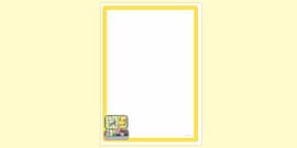 FREE! - Sewing Girl Page Border (Teacher-Made) - Twinkl