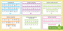 Phase 2,3 and 5 5 Phonics Sounds | Poster and Word Mat