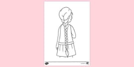 Wig Colouring Sheet | Twinkl Resources (teacher made)