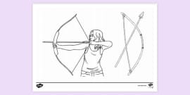 FREE! - Red Arrow Colouring Page | Colouring Sheets - Twinkl
