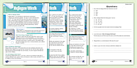 KS2 Refugee Week Differentiated Reading Comprehension Activity