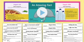 September Amazing Fact Of The Day PowerPoint and Worksheet / Worksheets ...