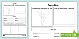 Argentina Word Search, Argentina Wordsearch, Argentina