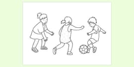 AFL Football Colouring Page | Colouring Pages (teacher made)