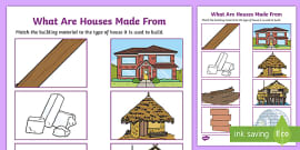 Build a House Using Shapes Activity Template (teacher made)