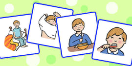 6 Step Sequencing: Making a Bed Sequencing Cards