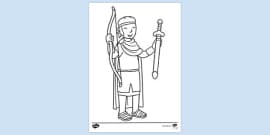 FREE! - Jonathan Maccabee Colouring Sheet - Resources - Twinkl