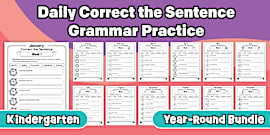 Second Grade Grammar Activity Pack