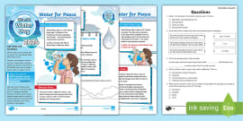 World Water Day Reading Comprehension - UKS2 (teacher made)