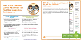 EYFS Literacy Current Attainment and Next Step Suggestions Adult Guidance