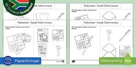 Padtekens: Pas die Helftes Aktiwiteit - Twinkl