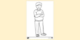 Colour Your School Uniform Colouring Cards | Twinkl Party