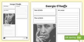 UKS2 Georgia O'Keeffe Differentiated Reading Comprehension Activity