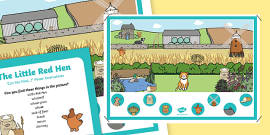 The Little Red Hen Word and Picture Match (teacher made)