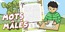 Cartes de vocabulaire : Les dinosaures