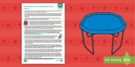 Merry Christmas Mistletoe Footprints Activity Poster