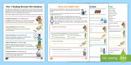 Year 1 Reading Revision Activity Mat Pack 1 (teacher made)