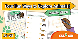 ESL Numbers 1-10 Worksheet [Kids, A1]