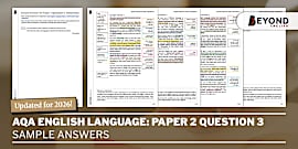 AQA English Language Paper 2 Question 4 Model Answer Beyond