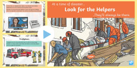 Look For the Helpers Quote Poster