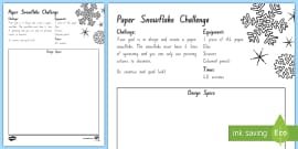 STEAM Paper Chair Challenge Worksheet (teacher made)