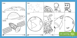 FREE! - Space Colouring Page | Colouring Sheets - Twinkl