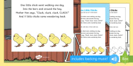 Ten Little Chicks Rhyme (teacher made) - Twinkl