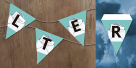 Letter Writing Display Banner - KS1 (Teacher-Made) - Twinkl