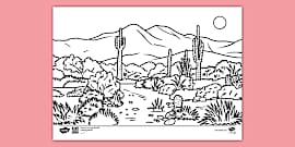 Desert Animals Coloring Pages | Resource | Twinkl USA