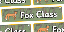 Fox Class Display Poster - Fox Class Display Poster