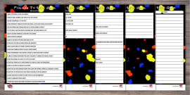 Movies Pictionary Game Printable | Twinkl Party - Twinkl