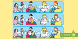 Year 1 English Working Wall Display Pack | Teaching Resource