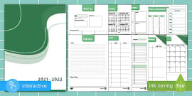 Teacher Planner Academic Year 2021-2022 (teacher made)