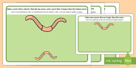 EYFS Draw a Worm Pencil Control Activity (teacher made)